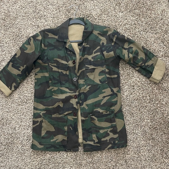 Jackets & Coats | Camo Army Print Jacket | Poshmark